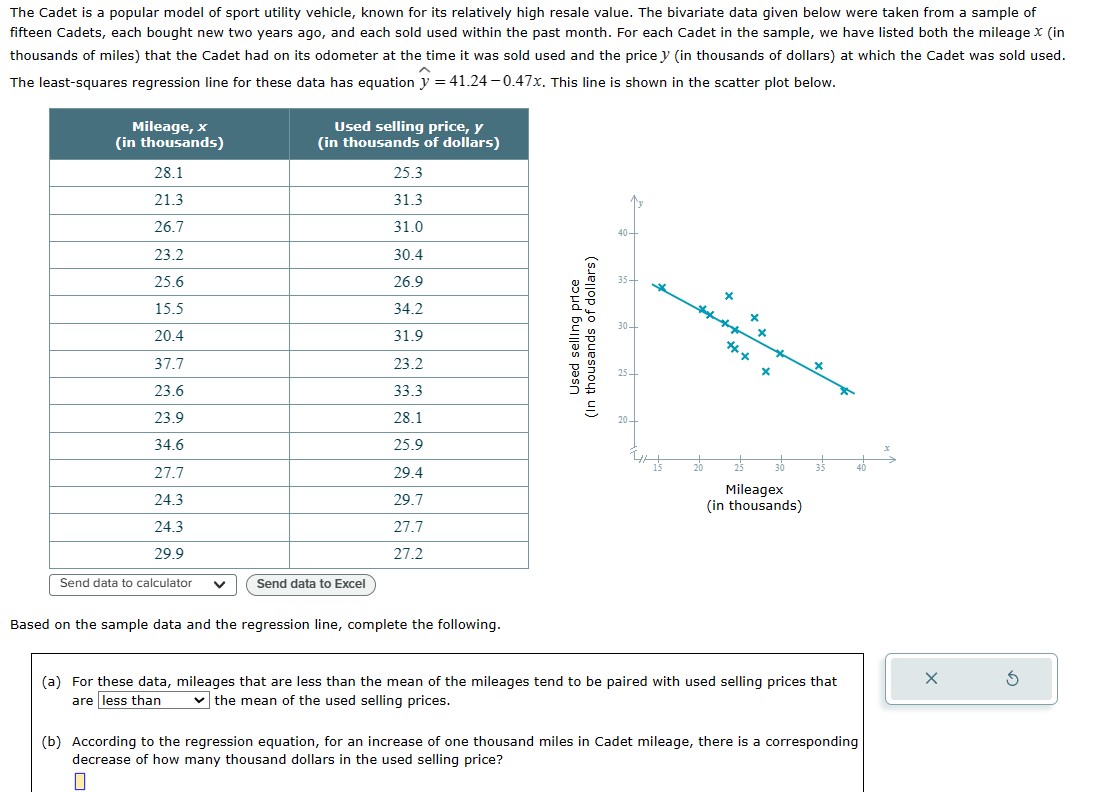 Solved The Cadet is a popular model of sport utility | Chegg.com