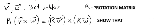 Solved vec(V),vec(w):3×1 ﻿vebtor ,R→ ﻿ROTATION | Chegg.com