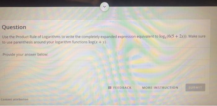 solved-ion-use-the-product-rule-of-logarithms-to-write-chegg