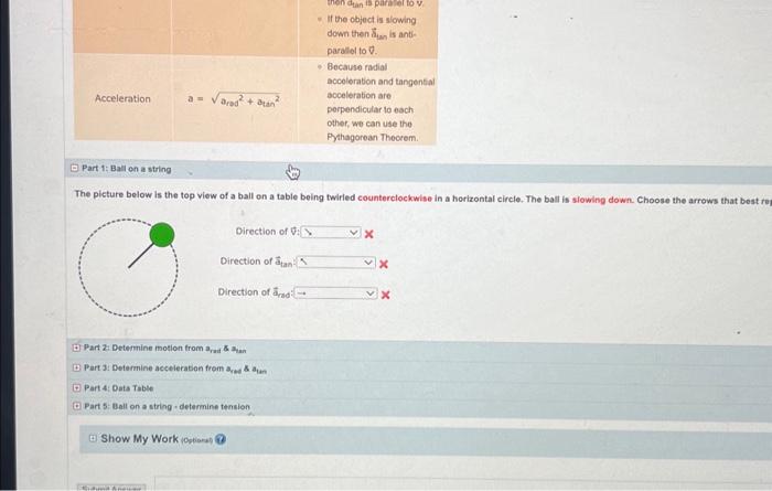 Solved Oran ball on a string The picture below is the top | Chegg.com