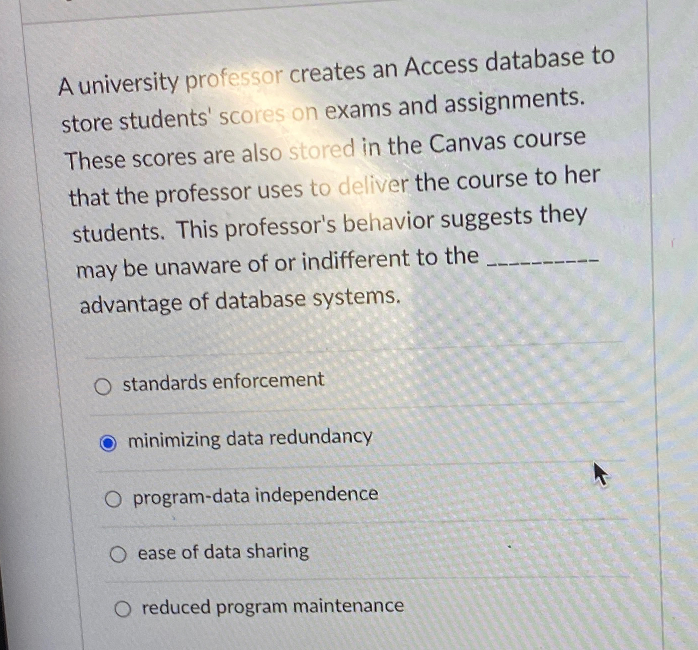 Solved A University Professor Creates An Access Database To