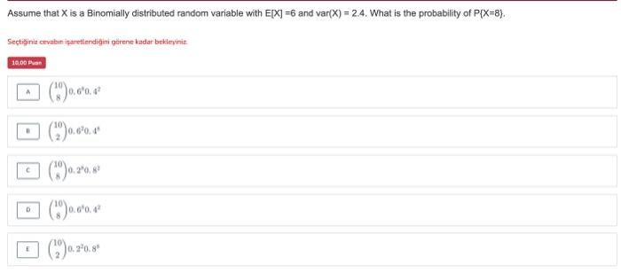 Solved Assume that X is a Binomially distributed random | Chegg.com