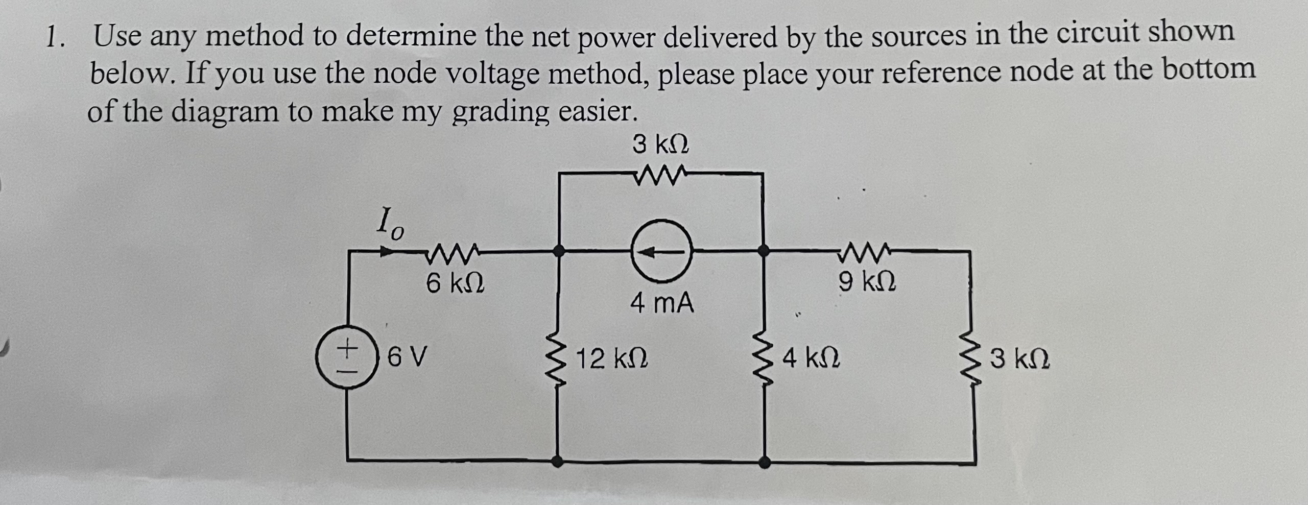 Solved Use any method to determine the net power delivered | Chegg.com