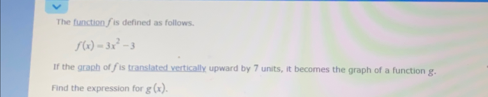 Solved The function f ﻿is defined as follows.f(x)=3x2-3If | Chegg.com