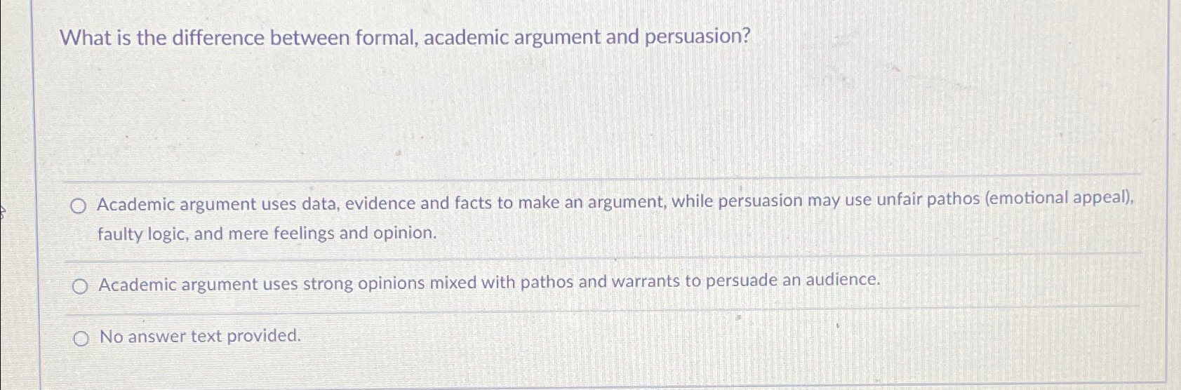 Solved What is the difference between formal, academic | Chegg.com