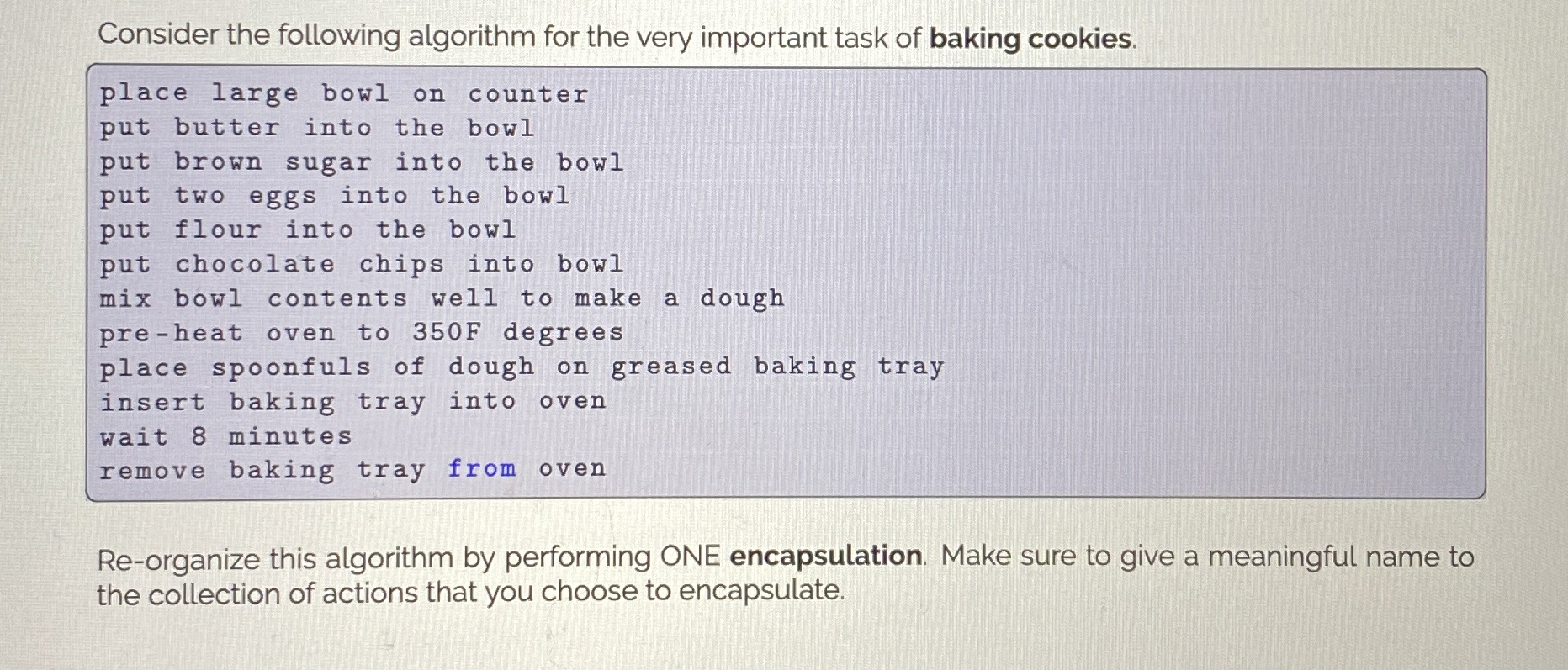 Solved Consider the following algorithm for the very | Chegg.com