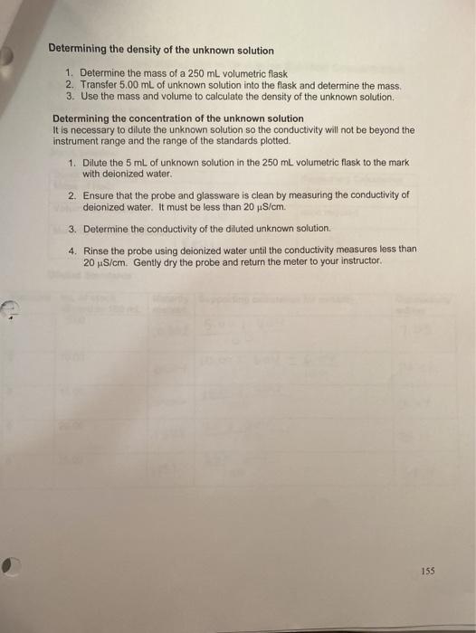 Solved Lab 17: Using Conductivity to Determine Solution | Chegg.com