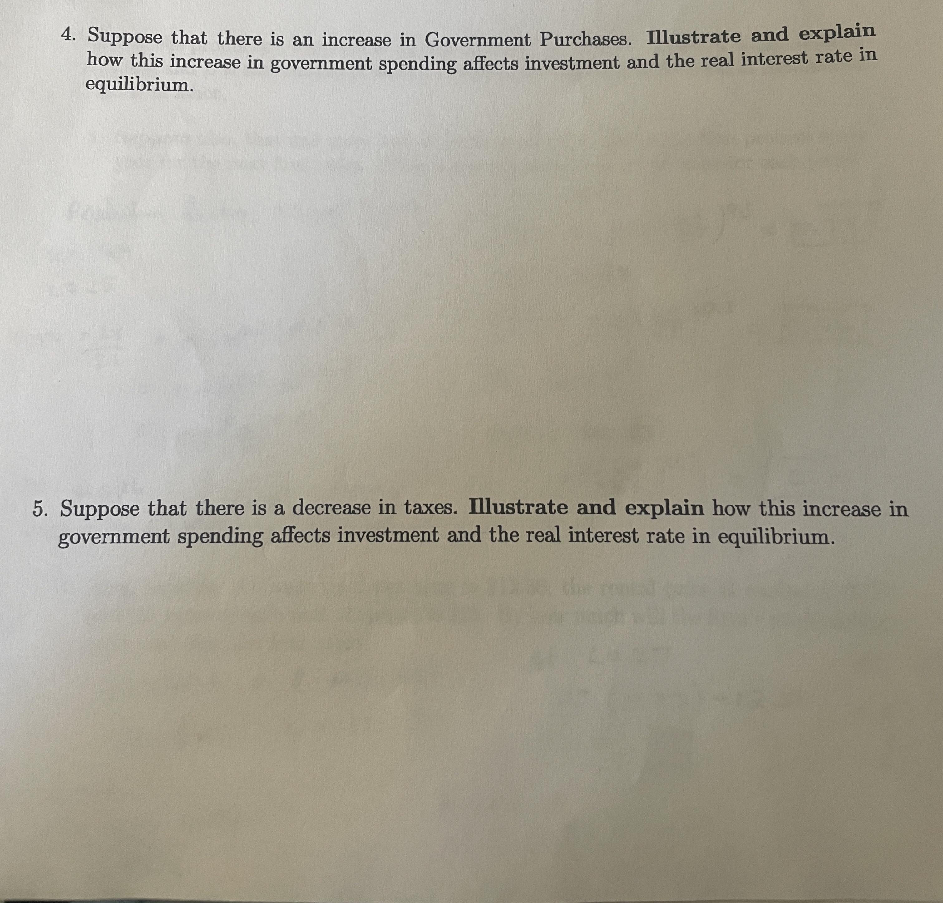 Solved Suppose that there is an increase in Government | Chegg.com