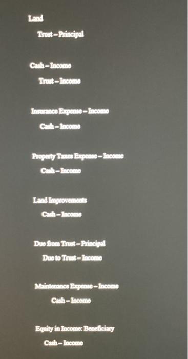 trust fund worksheetPrepare all required journal | Chegg.com