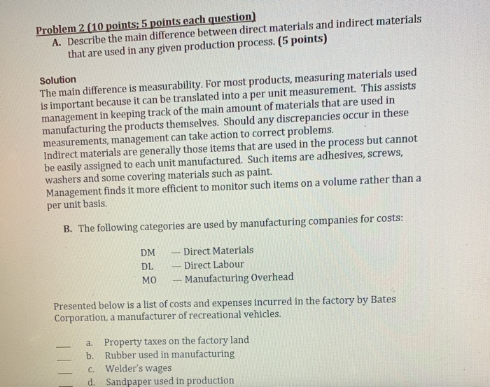 Solved Problem 2 (10 points: 5 points each question) A. | Chegg.com Solved Problem 2 (10 points: 5 points each question) A. | Chegg.com