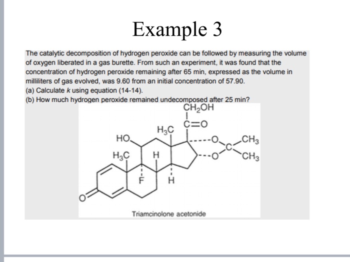 Example 3 The Catalytic Decomposition Of Hydrogen