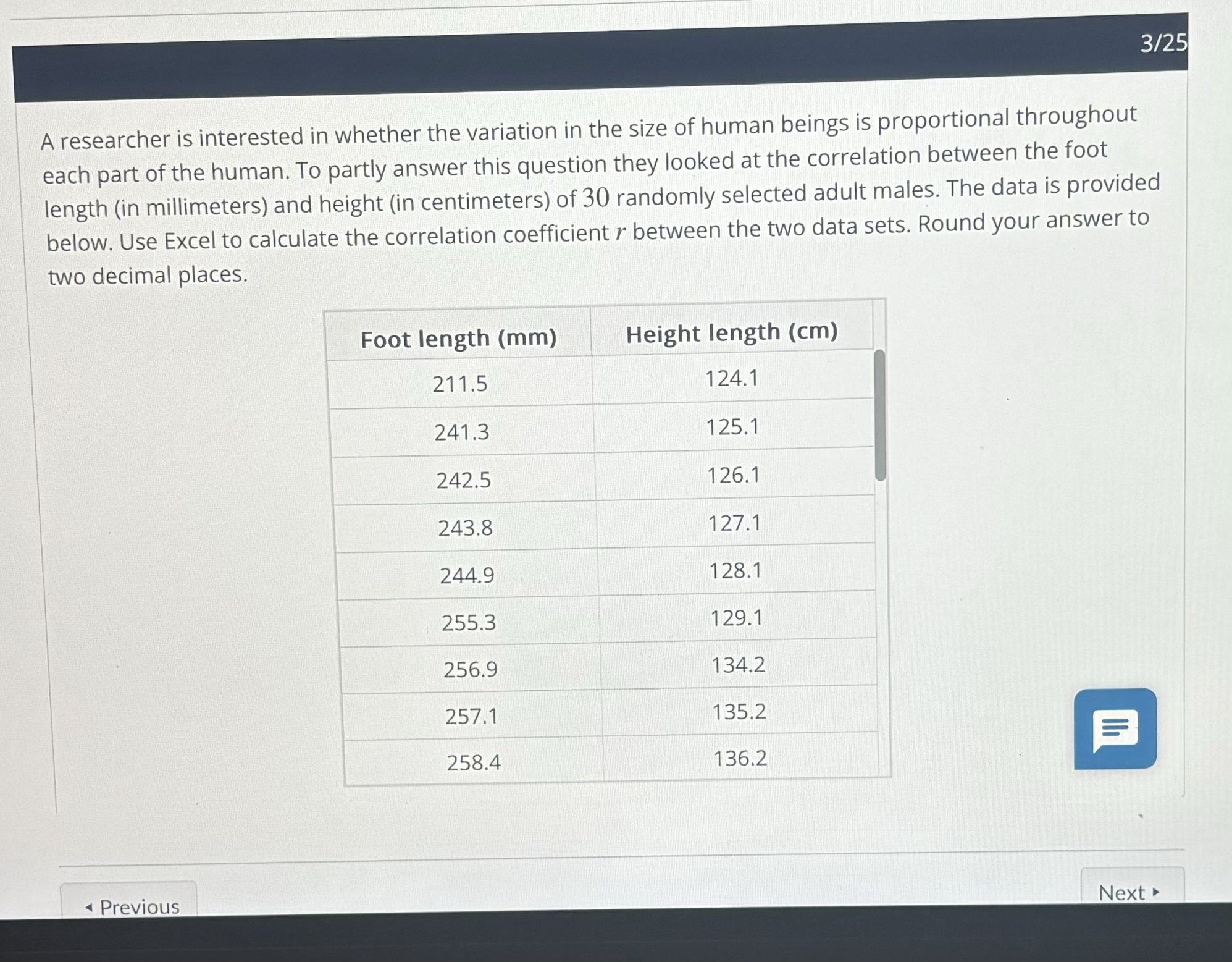 Solved A researcher is interested in whether the variation | Chegg.com