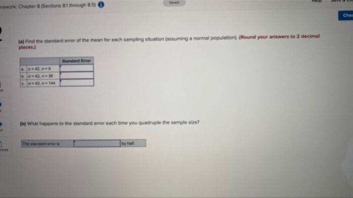Solved ework Chapter 8 (Sections through 85 Cher (n) Find | Chegg.com Solved ework Chapter 8 (Sections through 85 Cher (n) Find | Chegg.com
