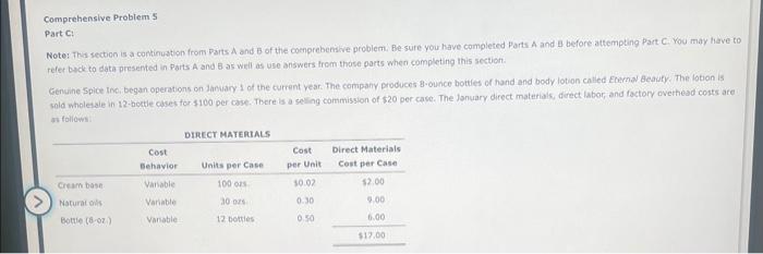 Solved Comprehensive Probiem 5 Part C: Note: Thus secton is | Chegg.com
