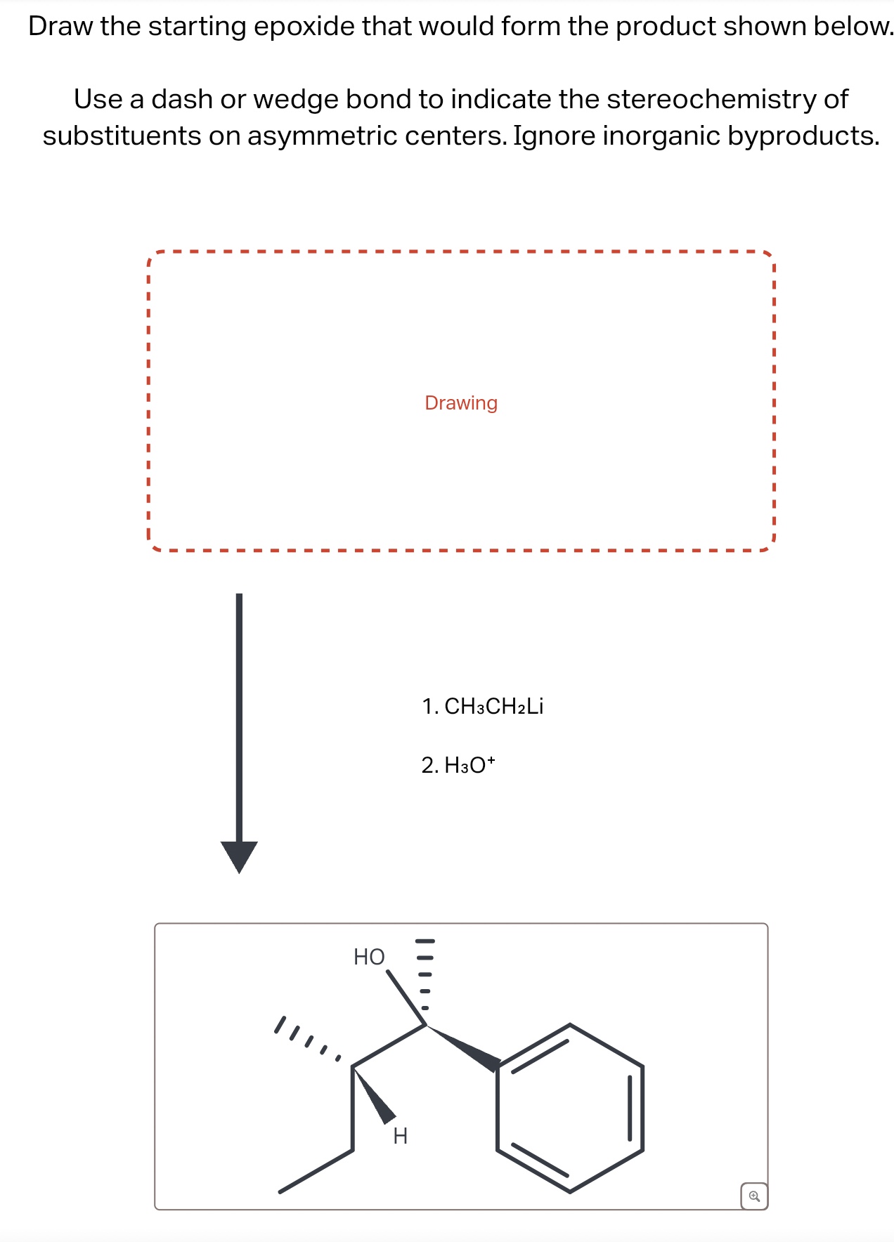 Solved Draw the starting epoxide that would form the product | Chegg.com