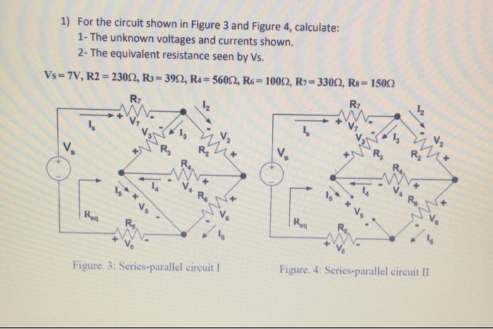 Solved 1) For the circuit shown in Figure 3 and Figure 4, | Chegg.com