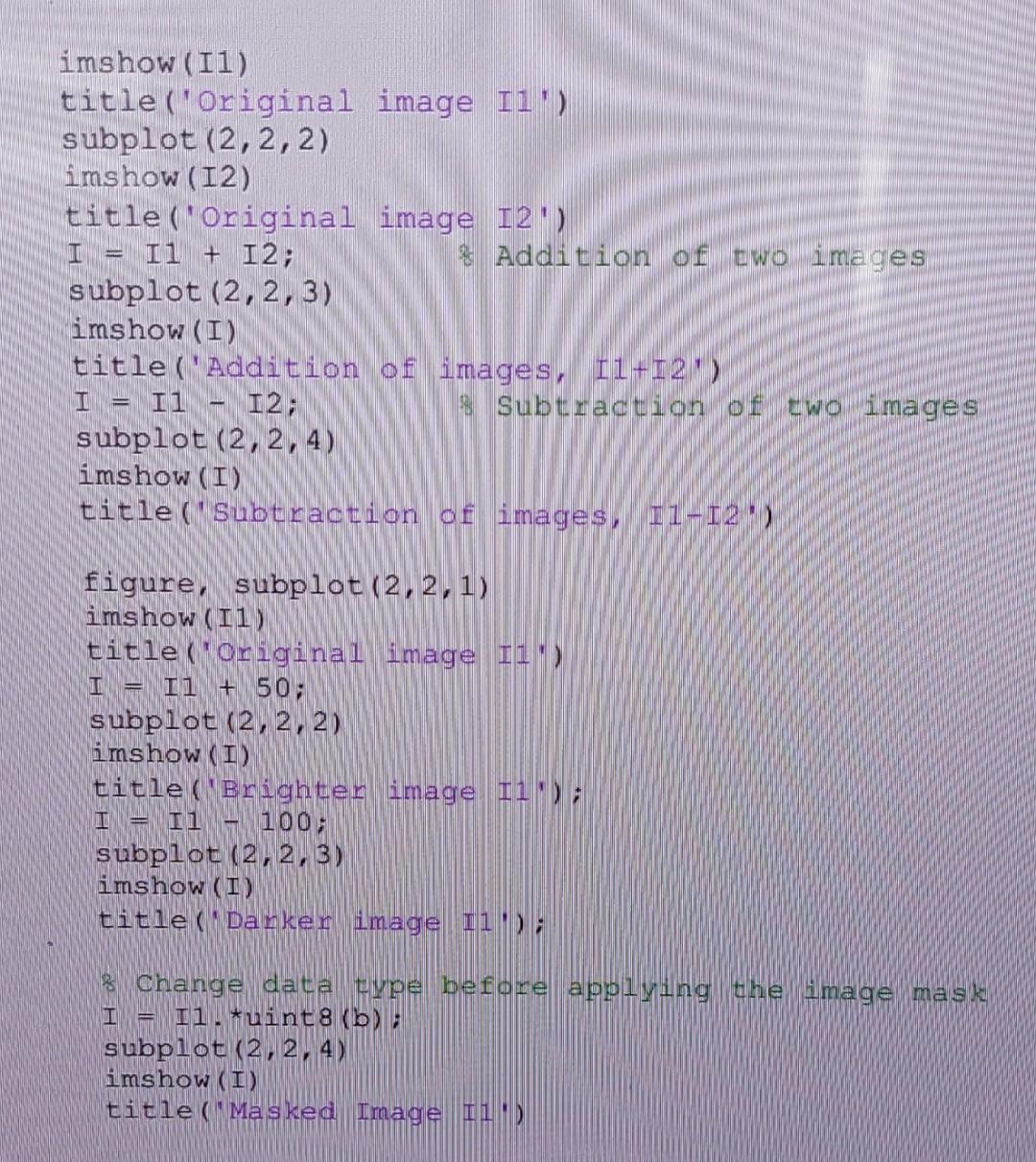 Part 1: Create the following custom MATLAB functions | Chegg.com