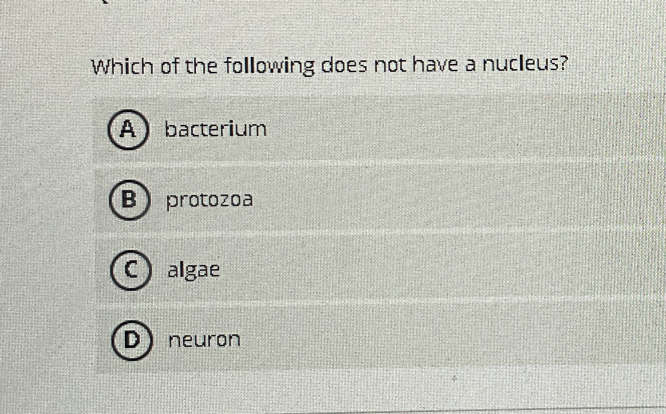 Solved Which of the following does not have a | Chegg.com