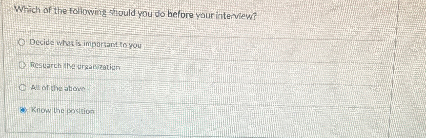 Solved Which of the following should you do before your | Chegg.com