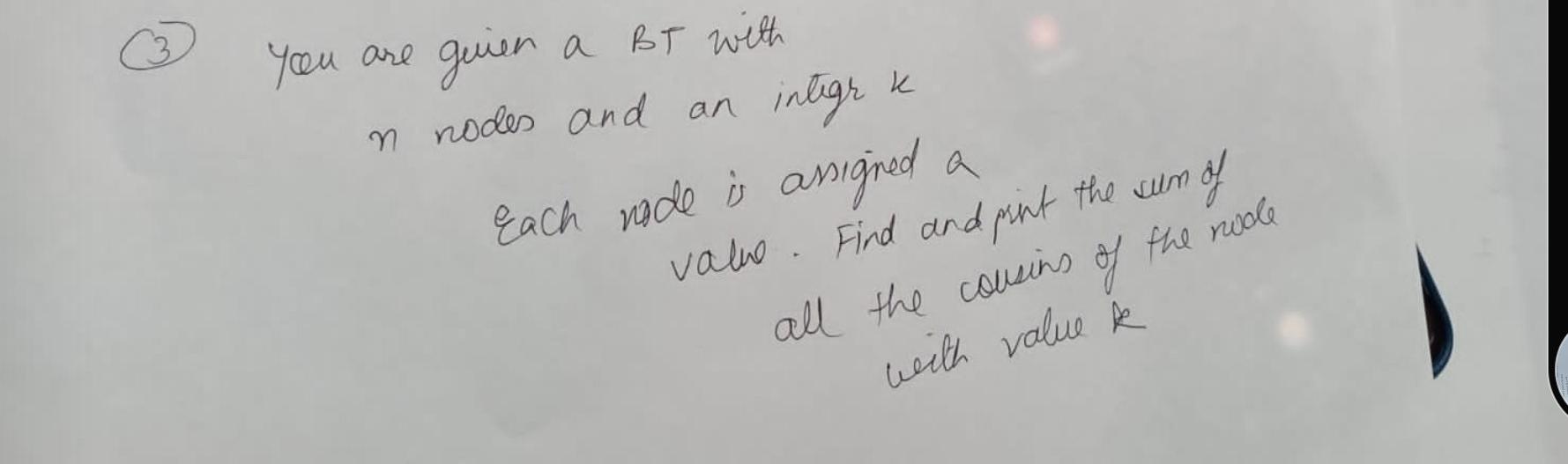 Solved blem Statement ou are given a binary tree with n | Chegg.com