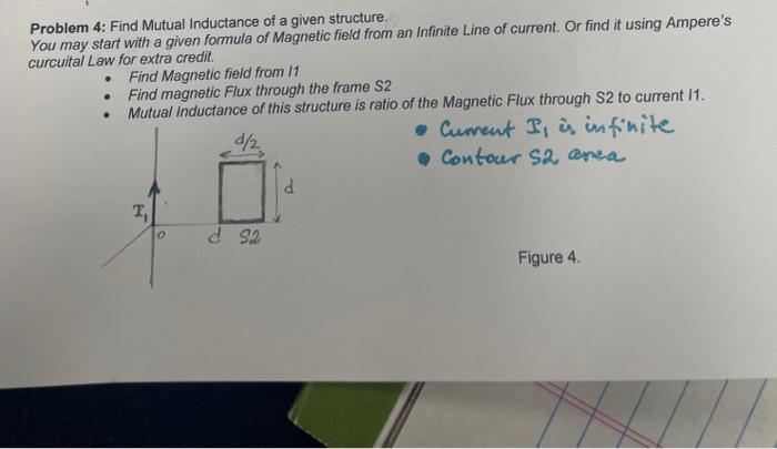 Solved Problem 4: Find Mutual Inductance of a given | Chegg.com