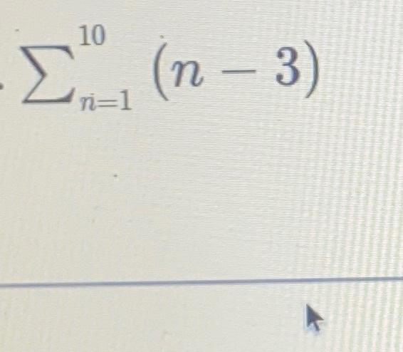 Solved 10 Σ. (η – 3) Checkpoint: For each sum, find the | Chegg.com