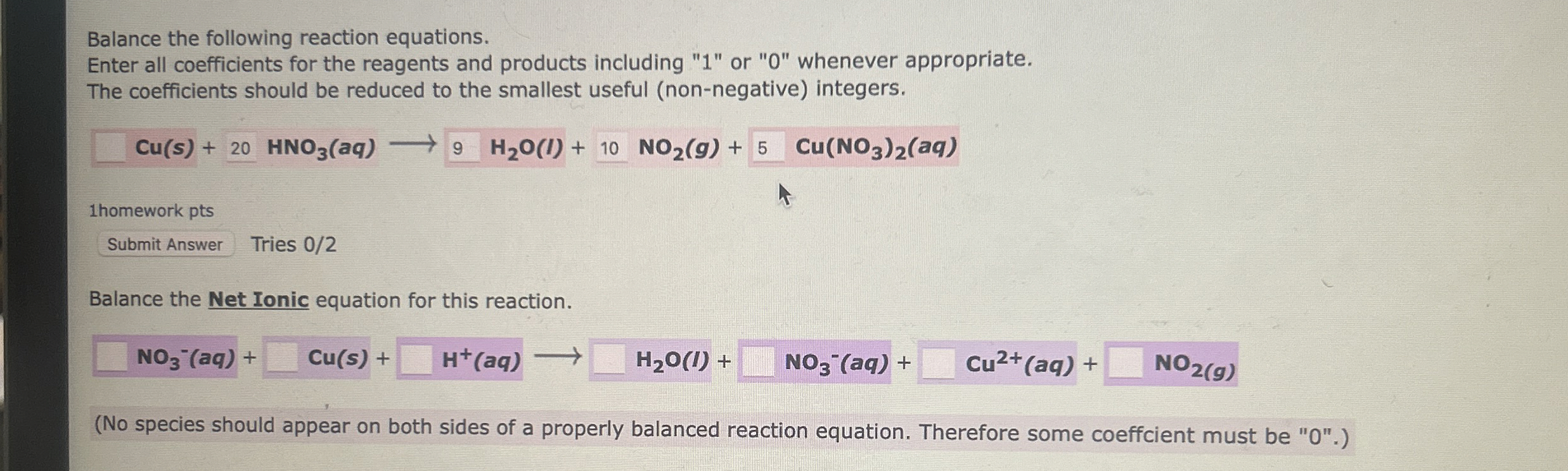 Balance the following reaction equations.Enter all | Chegg.com