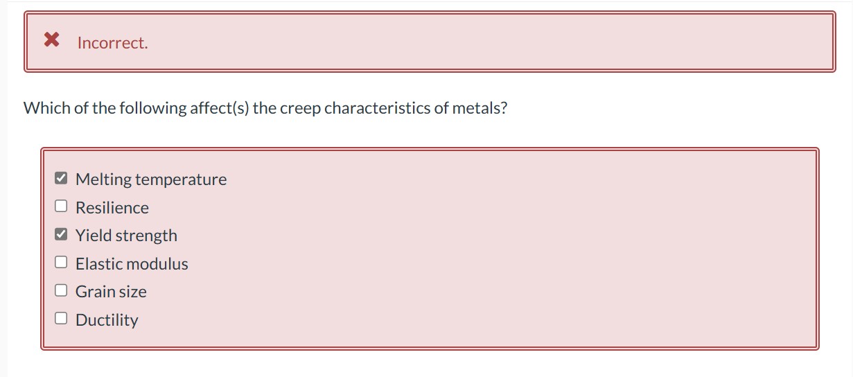 Solved X Incorrect.Which of the following affect(s) ﻿the | Chegg.com