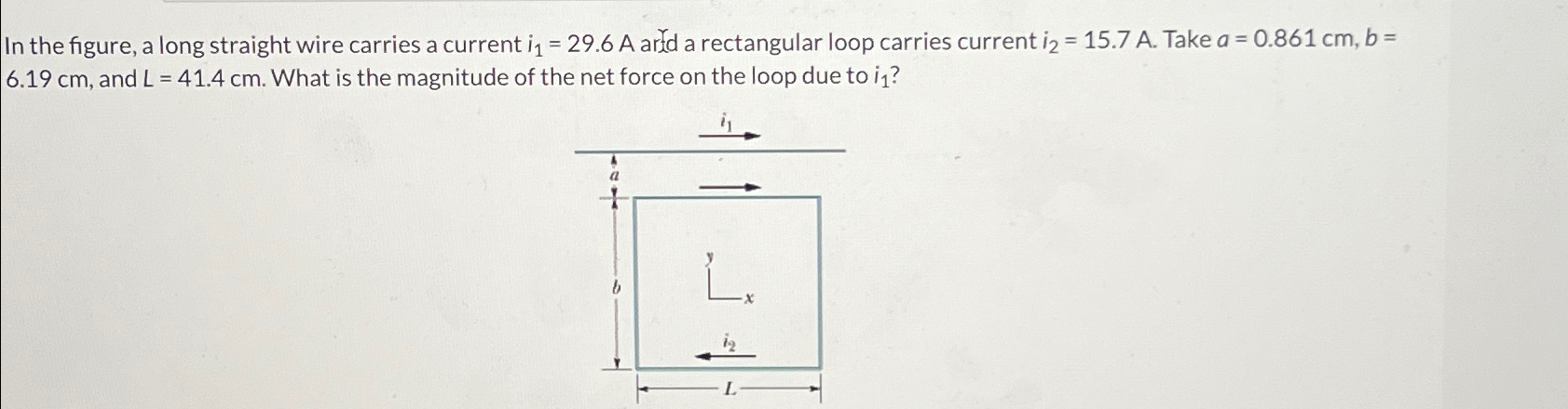 Solved In the figure, a long straight wire carries a current | Chegg.com
