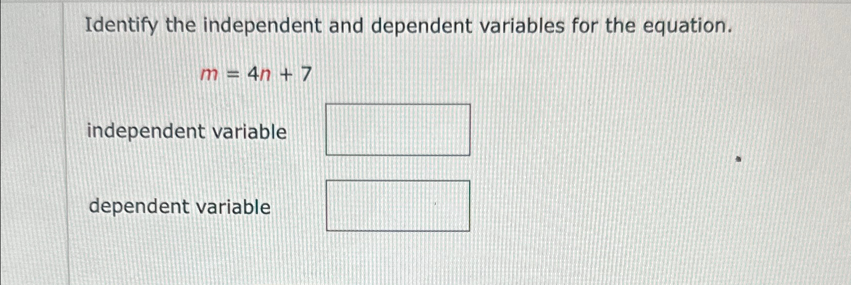 Solved Identify the independent and dependent variables for | Chegg.com