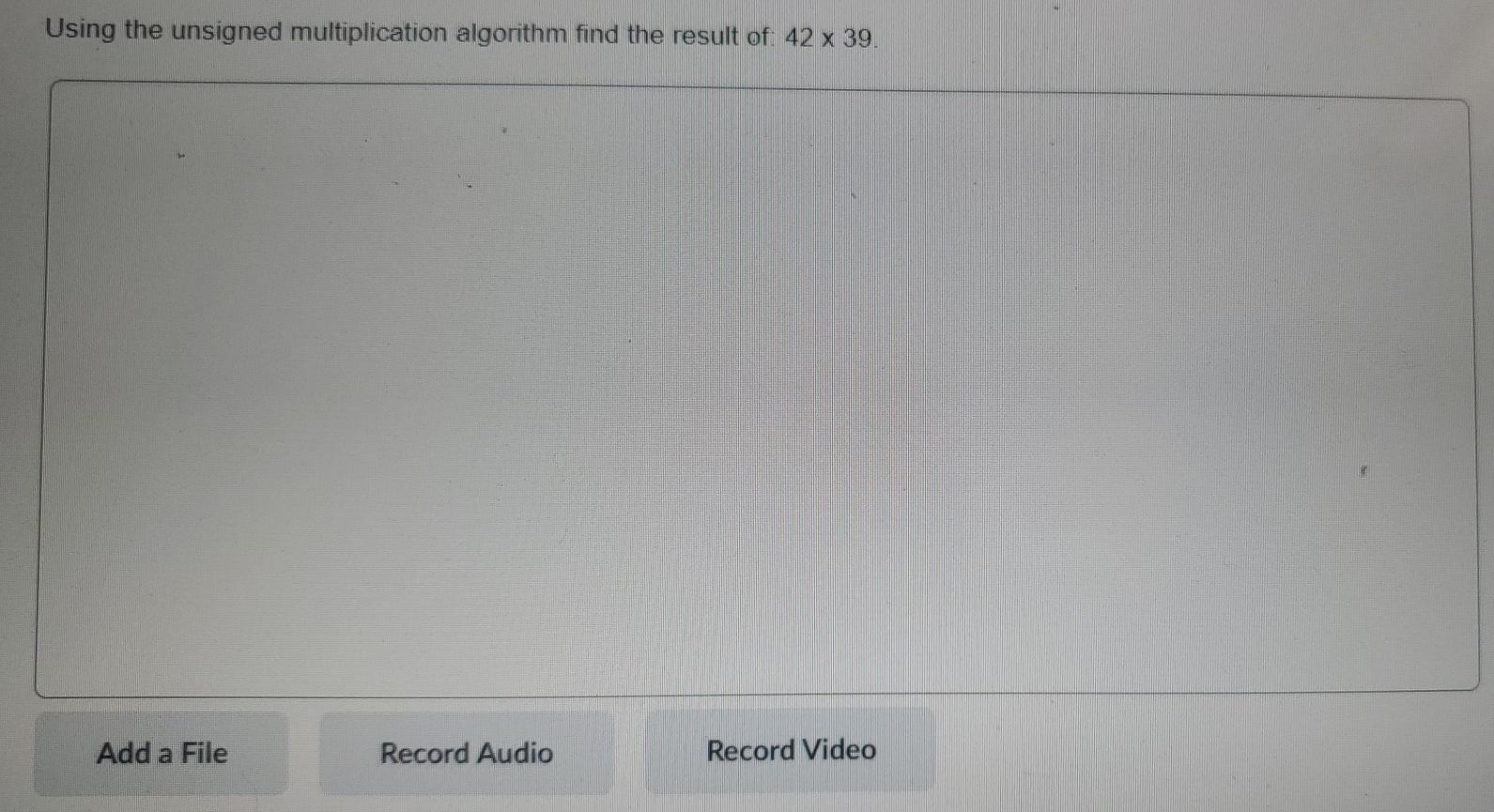 Solved Using the unsigned multiplication algorithm find the | Chegg.com