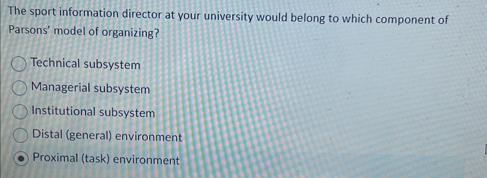 Solved The sport information director at your university | Chegg.com