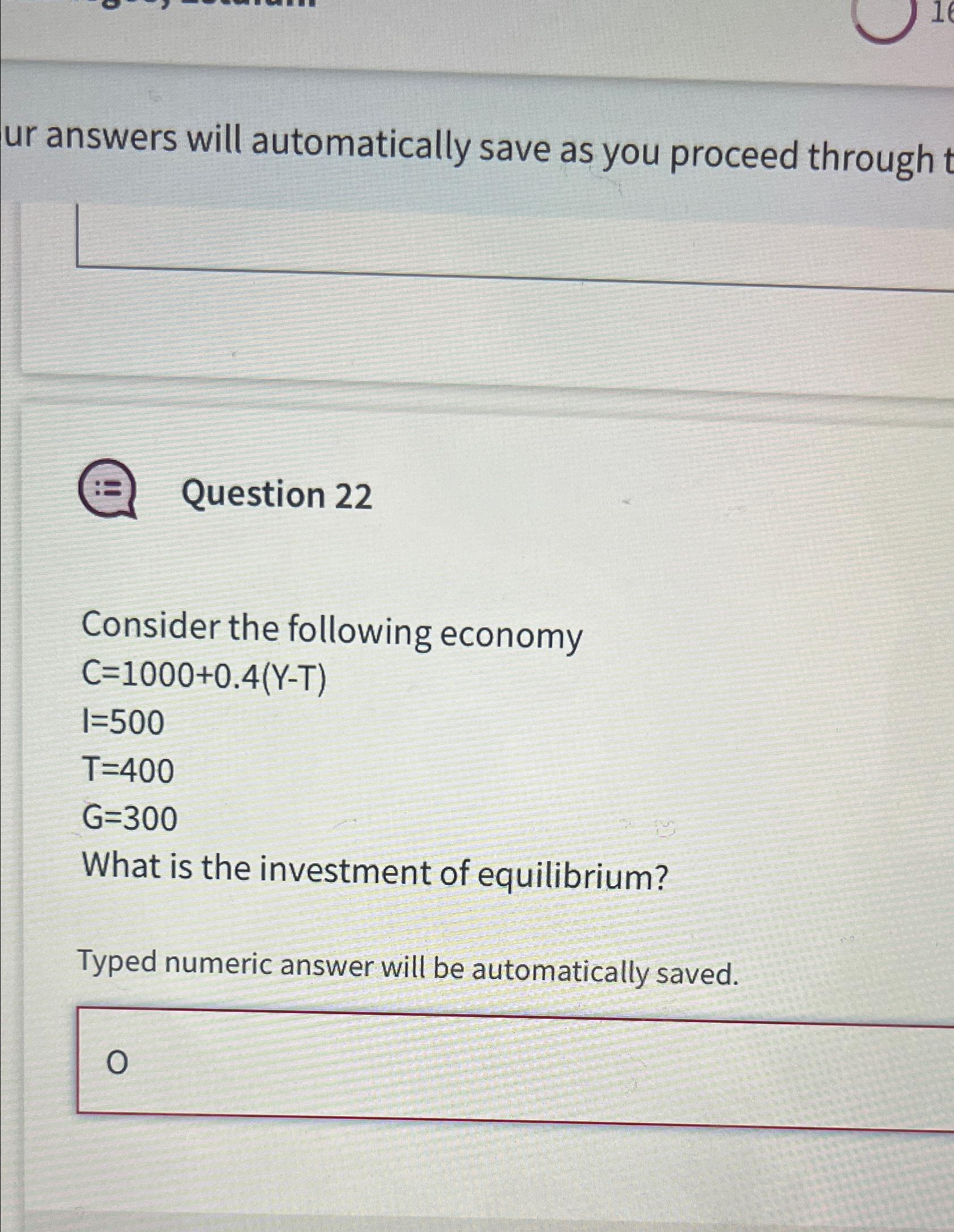 Solved ur answers will automatically save as you proceed | Chegg.com