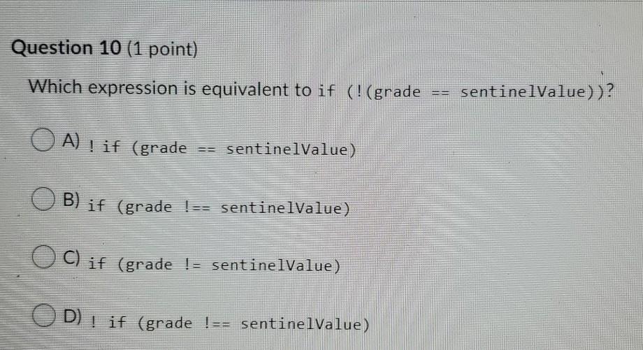 Solved Question 3 (1 point) Which of the following operators | Chegg.com