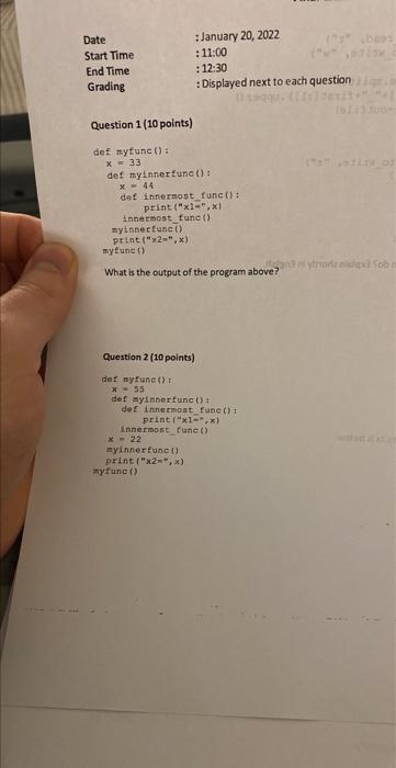 Solved Question 2 ( 10 points) | Chegg.com