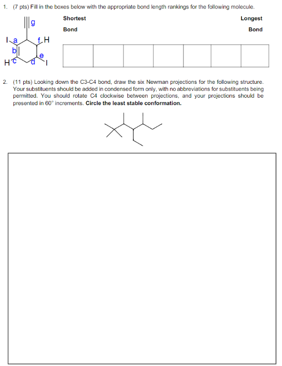 Solved (7 ﻿pts) ﻿Fill in the boxes below with the | Chegg.com