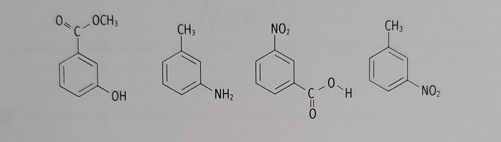 Solved The four molecules depicted for separation are shown | Chegg.com