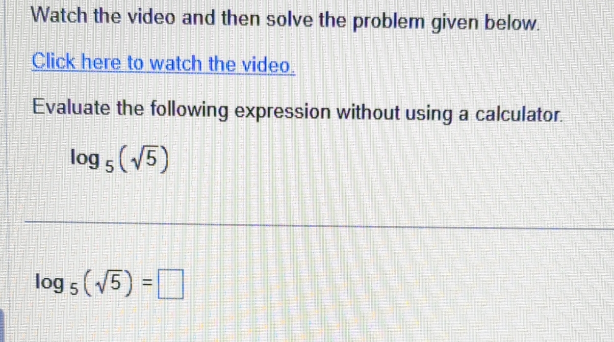 Solved Watch the video and then solve the problem given | Chegg.com