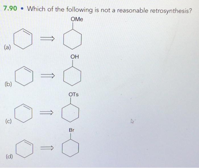 Solved 7.90 - Which of the following is not a reasonable | Chegg.com