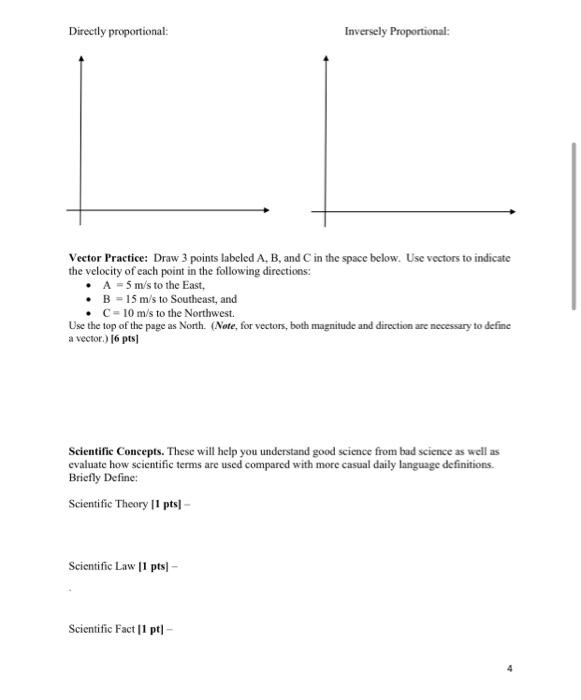 Solved Directly proportional Inversely Proportional: Vector | Chegg.com