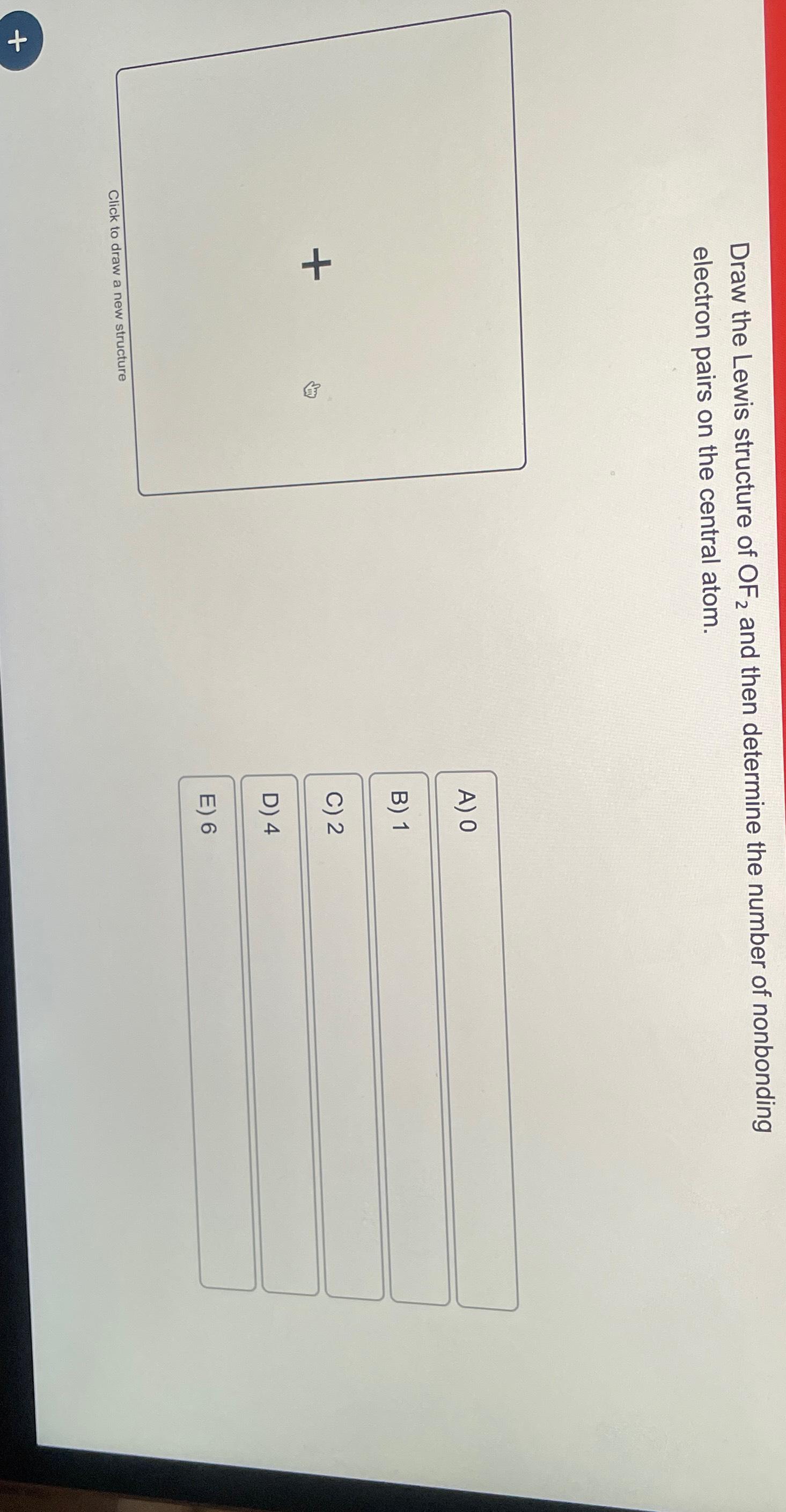 Solved Draw the Lewis structure of OF2 ﻿and then determine | Chegg.com