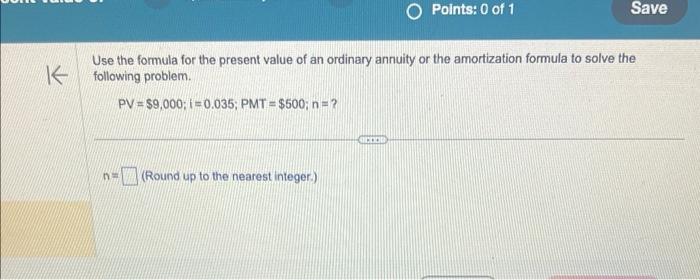 Solved Use the formula for the present value of an ordinary | Chegg.com