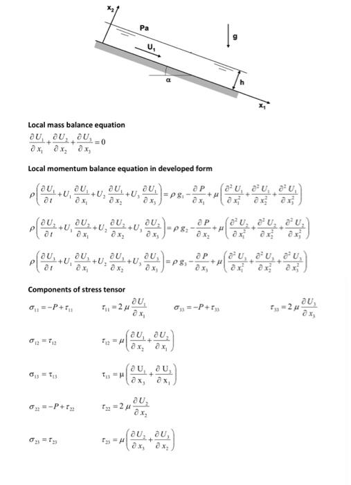 Solved Exercise 2: STATIONARY LAMINAR FLOW OF A NEWTONIAN | Chegg.com