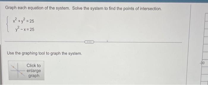 Solved Graph each equation of the system. Solve the system | Chegg.com