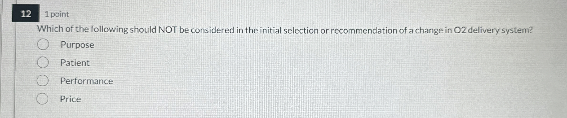 Solved 121 ﻿pointWhich of the following should NOT be | Chegg.com