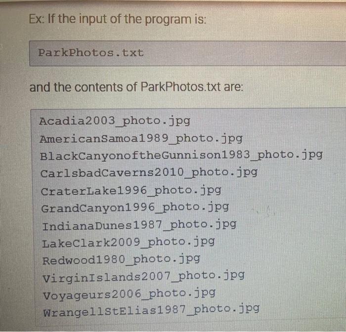 Solved 7.11 Clone of LAB: File name change A photographer is | Chegg.com