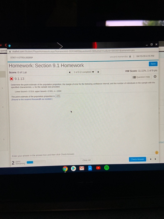 Solved - OX mathu.com/Student/Pla 95kquestion the true | Chegg.com