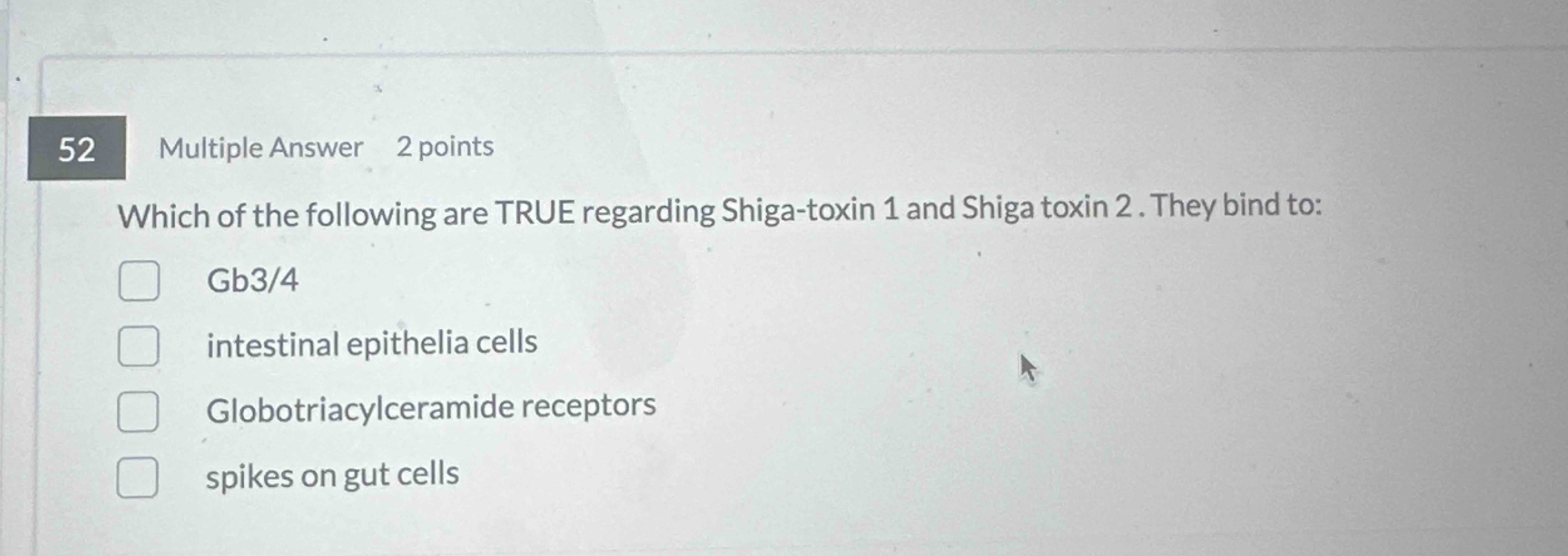 Solved Multiple Answer 2 ﻿pointsWhich of the following are | Chegg.com