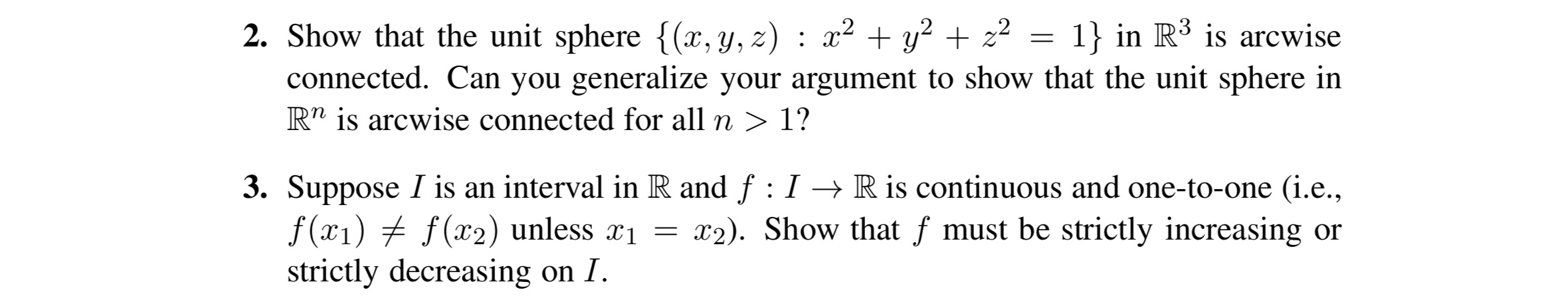 Solved Show that the unit sphere {(x,y,z):x2+y2+z2=1} ﻿in R3 | Chegg.com
