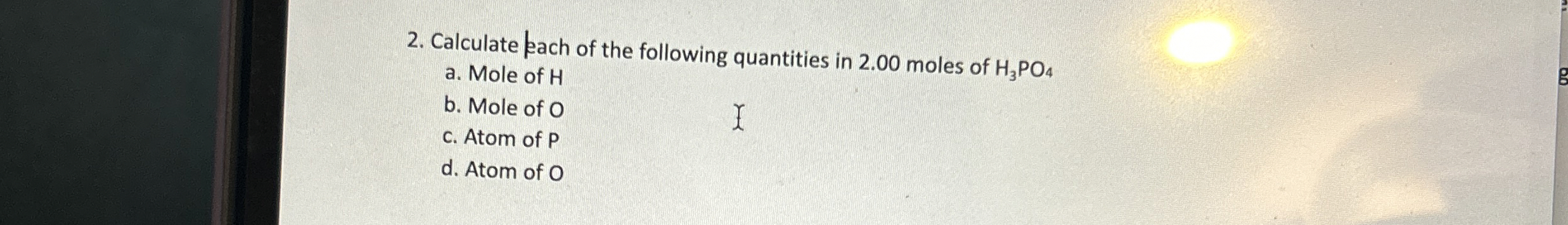 Solved Calculate each of the following quantities in 2.00 | Chegg.com